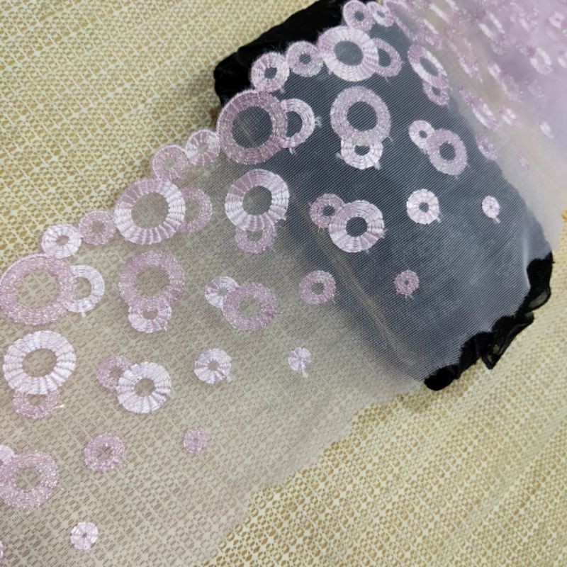 Jual RENDA TILE, RENDA UNIK LEBAR 12CM HARGA (PER METER) | Shopee Indonesia