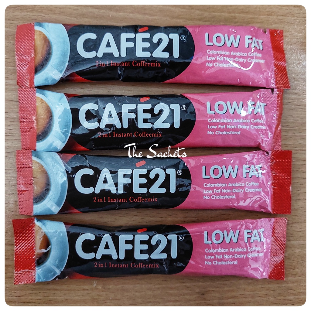Jual Cafe21 2in1 Low Fat Coffee Sachet | Shopee Indonesia