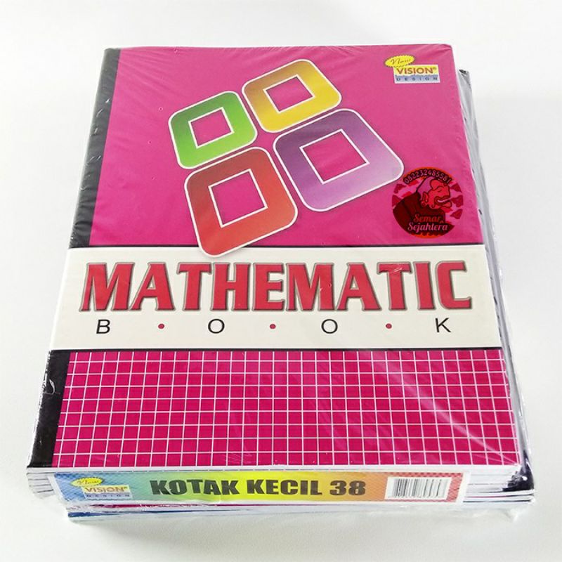 Jual buku vision matematika kotak kecil dan buku halus harga per pak ...