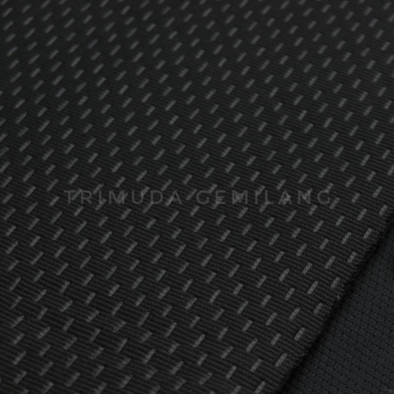 Jual Bahan Jok Mobil Kain Hitam Motif garis putus BRV/CRV/Jazz/City ...