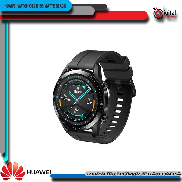 Jual Huawei Watch GT2 Male Sport Latona B19S Matte Black Garansi Resmi ...