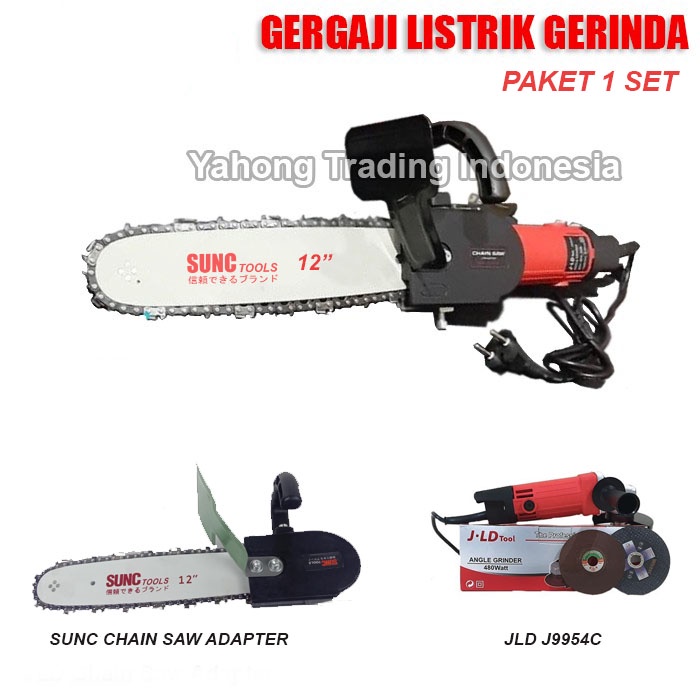 Jual JLD TOOLS Gergaji Listrik Chain Saw Adapter + Angle Grinder ...