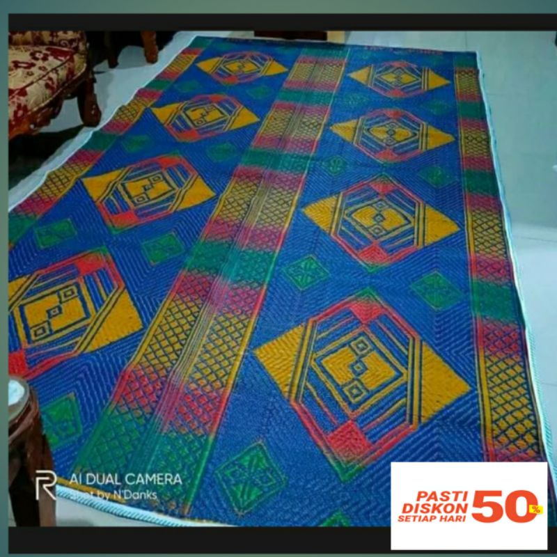 Jual Tikar anyaman plastik jumbo 2x3 meter Tikar lipat plastik Tikar ...