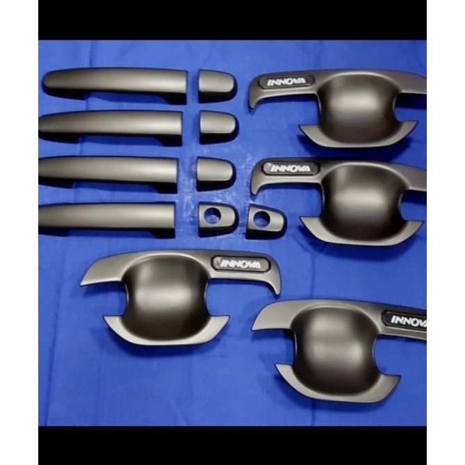 Jual paket handle cover outer mangkok pintu Innova 2004-2015 hitam doff | Shopee Indonesia