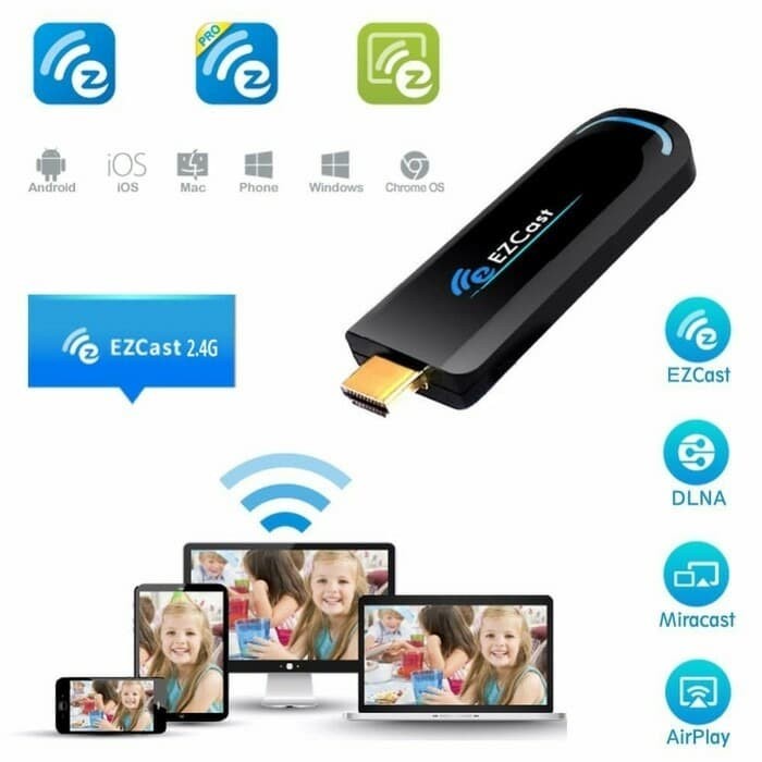 Jual Wireless hdtv dongle EZcast Miracast Airplay DLNA mirroring 1080p ...
