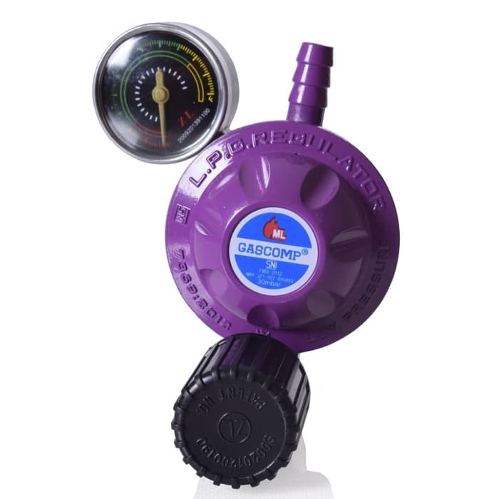 Jual GASCOMP Regulator Meter Super Lock Putar GRS-02 GRS 02 Tekanan ...