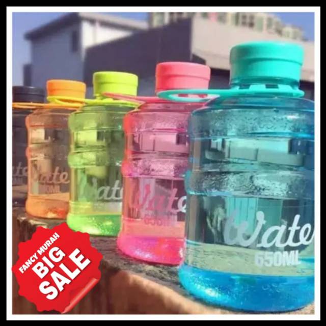 Jual (SALE) BOTOL MINUM GALON MINI BOTTLE GALON MINI 650ML BOTOL MINUM ...