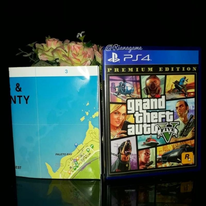 Jual BD Kaset PS4 GTA V Reg 3 Grand Theft Auto 5 Game CD PS 4 Original Playstation 4 Bekas ...