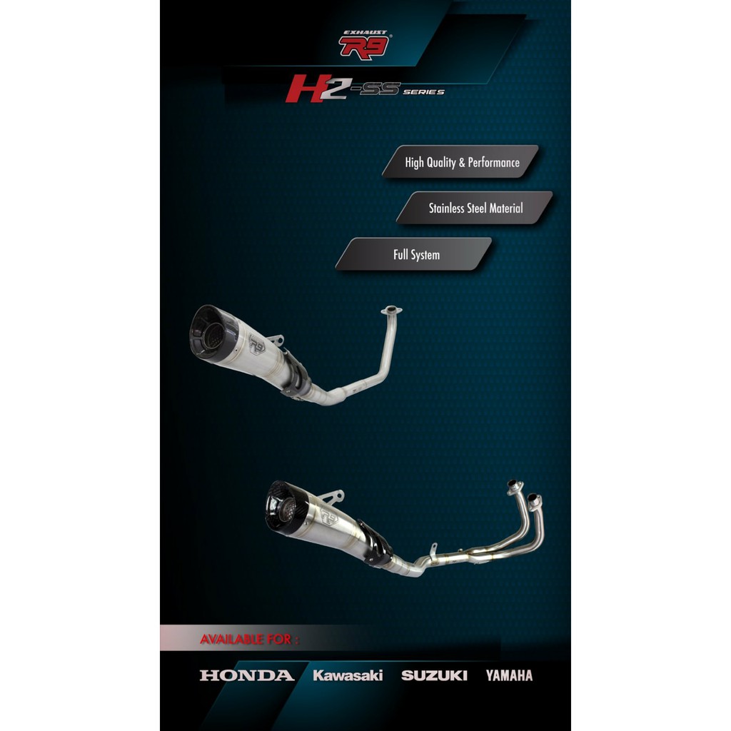 Jual Knalpot R9 H2 Stainless CBR250RR, R25, Ninja 250Fi, Xmax, Forza ...