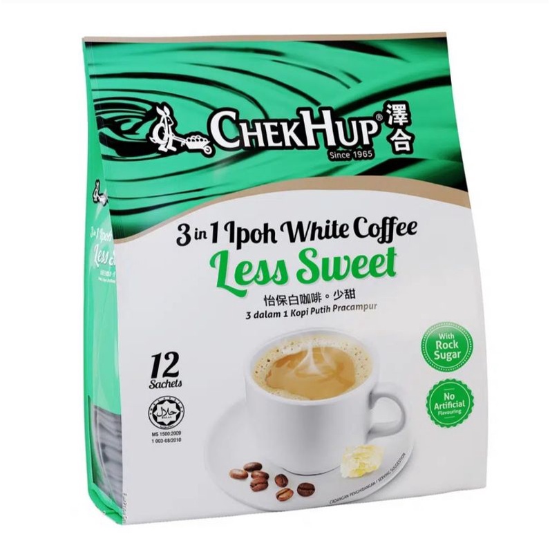 Jual CHEK HUP 3 in 1 Ipoh White Coffee Less Sweet - 1 Sachet (35 gr) | Shopee Indonesia