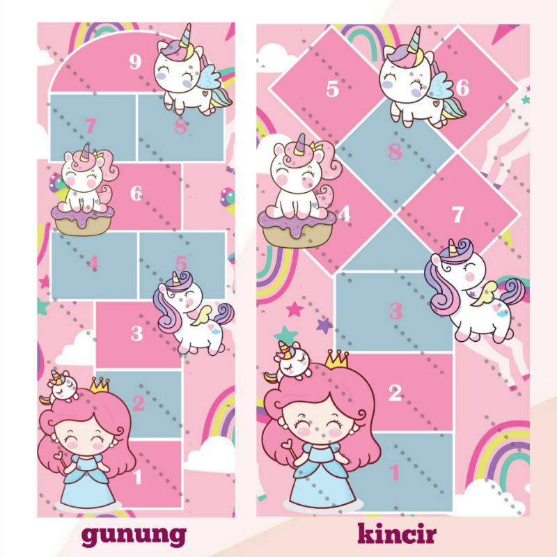 Jual PERMAINAN TRADISIONAL ENGKLEK GUNUNG DAN KINCIR TEMA UNICORN ...