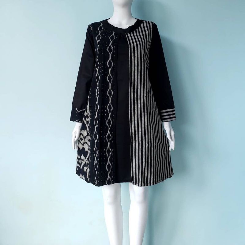 Jual Shanaya Tunik Batik Tenun Fahira Tenun Troso Original Baju Batik Wanita Batik Kerja Bisa ...