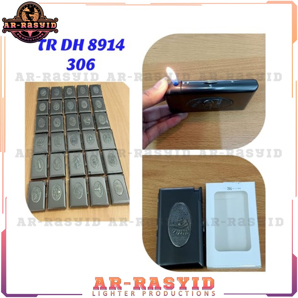 Jual Tempat Kotak Rokok Korek Api Gas Kaleng Dinghao Motif Timbul TR DH ...