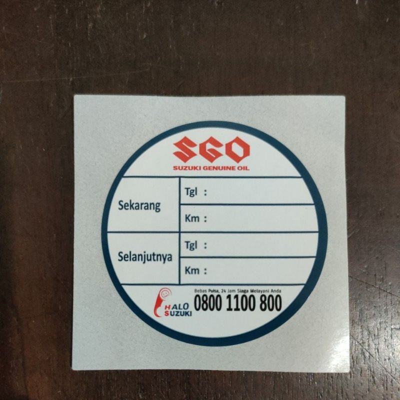 Jual STIKER / LABEL TEMPEL PENANDA GANTI OLI / HARGA PER 10 PCS ...