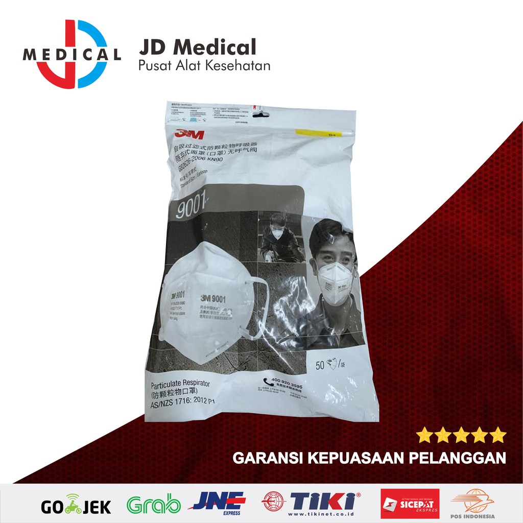 Jual Masker 3M 9001 N90 KN90 Mask 100% Ori - not N95 | Shopee Indonesia