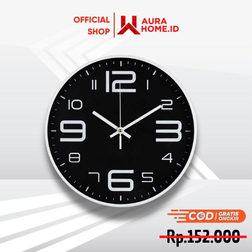 Jual Jam Dinding Bulat Quartz Creative Design Modern / Jam Dinding ...