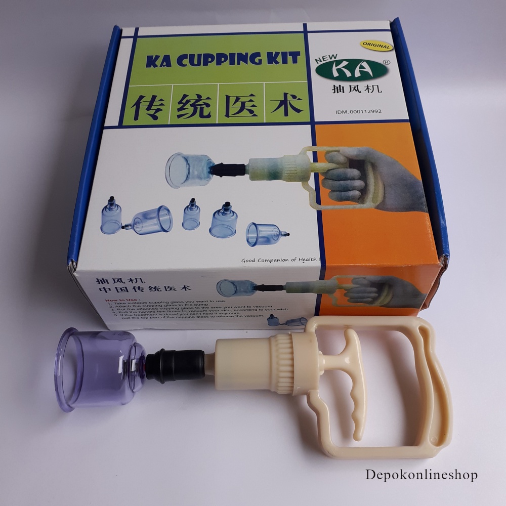 Jual Set Alat Bekam Isi 12 Tabung Cop Kop Angin New KA Alat Terapi Kesehatan Tradisional ...