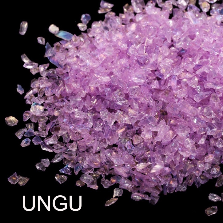 Jual Topping Batu Pecah Kecil Kaca Bening Transparan Stone Flakes ...