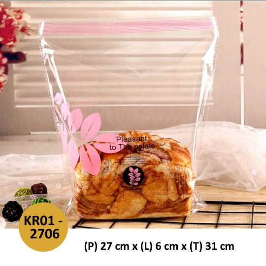 Jual Plastik packaging roti tawar (+-100pc)/ bantal/ sisir/ croissant ...