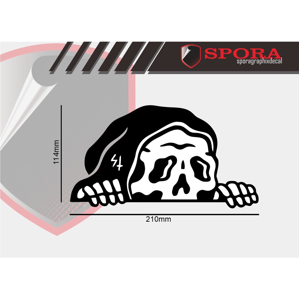 Jual sticker keren lucu cutting stickrt Grim Reaper Lurking Class ...