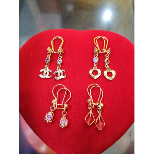 Jual Anting perak asli 925 sepuh mas kuning | Shopee Indonesia