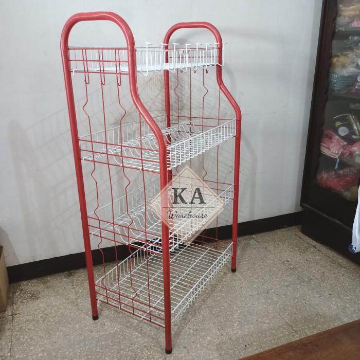 Jual Rak Rak Piring Besi / Rak Besi Master Susun 4 (Gojek/Grab ...