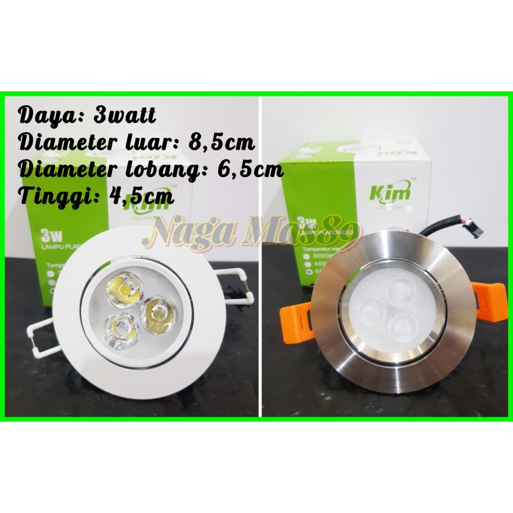 Jual Lampu Downlight LED - Ceiling light 3 watt ( KIM-THD-002 ...