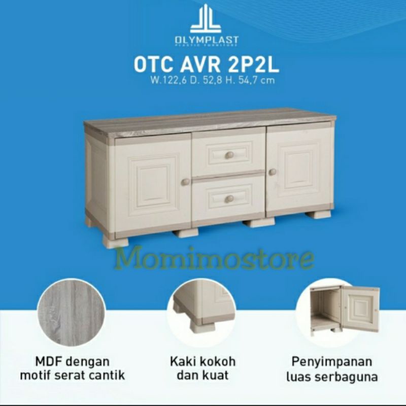 Jual LEMARI TV PLASTIK OTC AVR 2P2L OLYMPLAST / LEMARI SERBA GUNA / RAK ...
