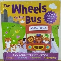 Jual The Wheels on the Bus: A Push-Pull-Turn-and Lift Book | Shopee ...