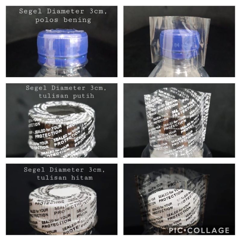 Jual Segel Plastik Tutup Botol diameter 2,5-3cm isi 50pcs (Zamzam ...