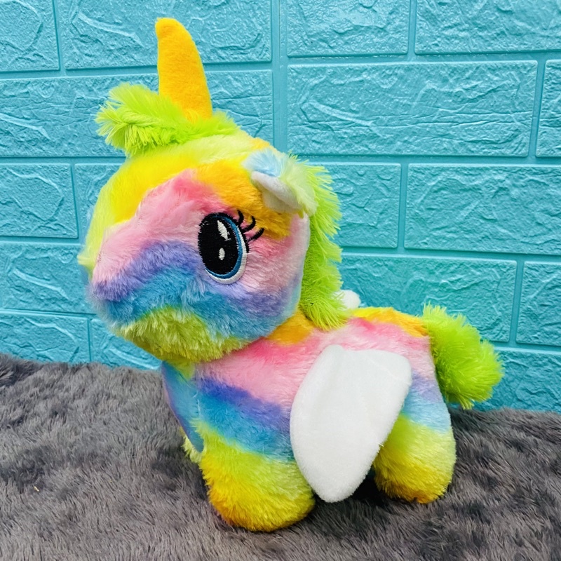 Jual Boneka Unicorn Warna Warni Little Pony LED Kuda Poni Bersayap ...