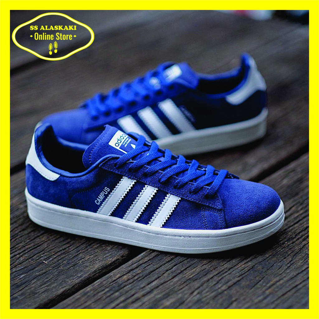 Jual ADIDAS CAMPUS NAVY WHITE SS 68 | Shopee Indonesia