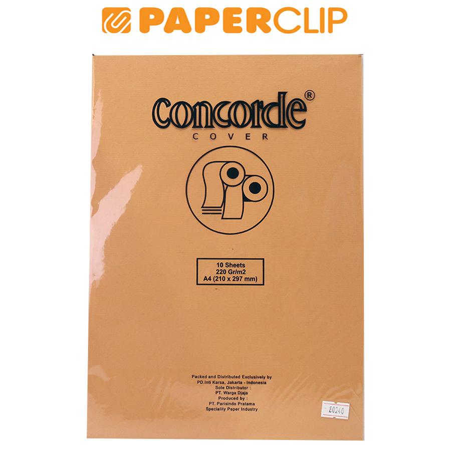 Jual KERTAS COVER A4 CONCORDE 80240 220 ISI 10 | Shopee Indonesia