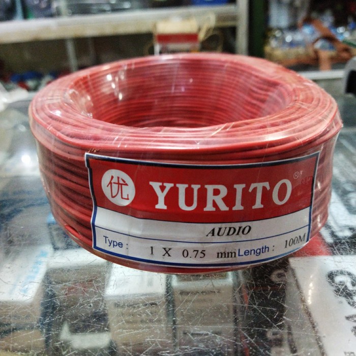 Jual Kabel Listrik Serabut NYAF Yurito 0.75mm 0.75mm² merah 100m ...