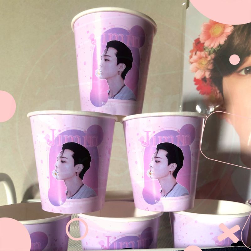 Jual {StunningLab} BTS Jimin Birthday Mini Paper Cup | Shopee Indonesia