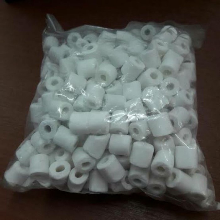 Jual Bio Ring Ceramic Ring Media Filter Rumah Bakteri 1 Kg Bioring ...