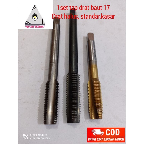 Jual tap set baut 17 drat halus, standar dan kasar | Shopee Indonesia