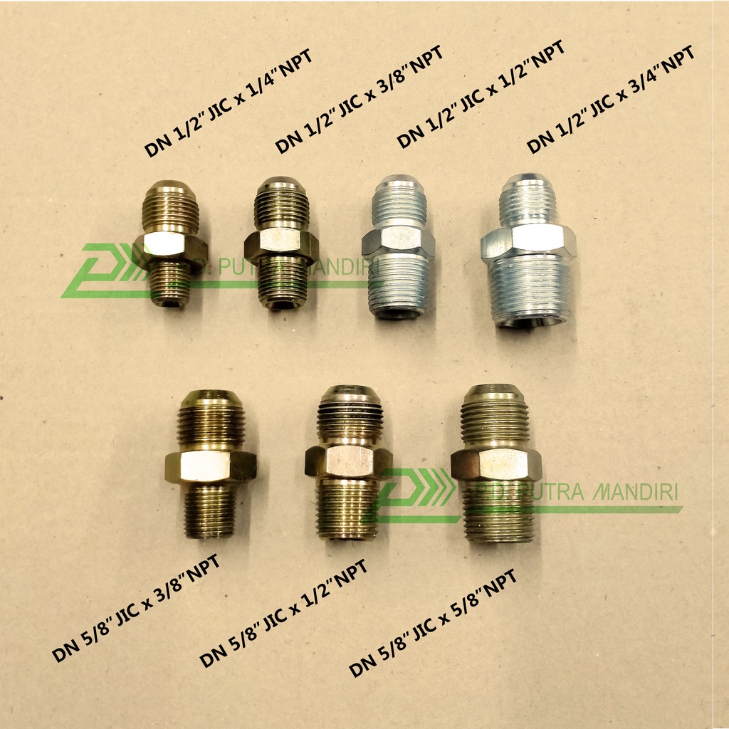 Jual Dobel Nepel 3/4 JIC x 1 NPT - BESI / Double Nipple | Shopee Indonesia