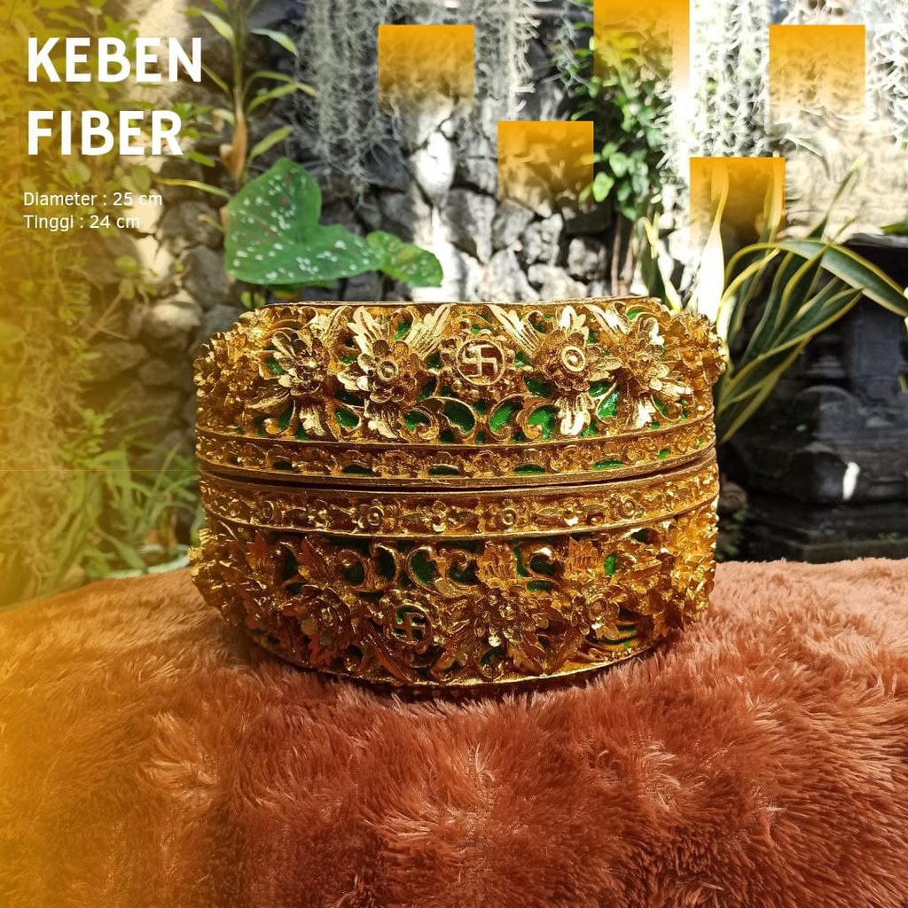 Jual SudanBali Keben Fiber Bulat Ukir Bali Wadah Sodan Upakara Bali ...