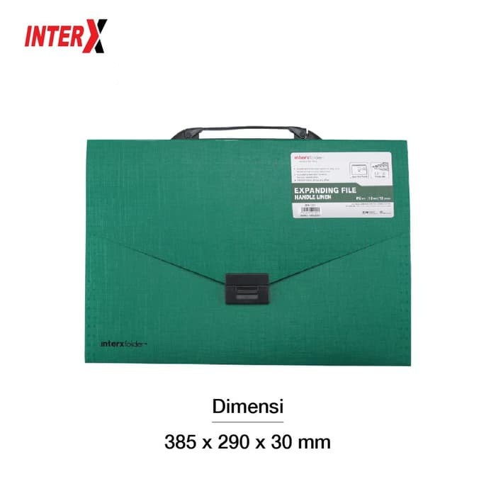 Jual InterX Expanding File Handle 12 Tabs Linen Series / expanding file ...