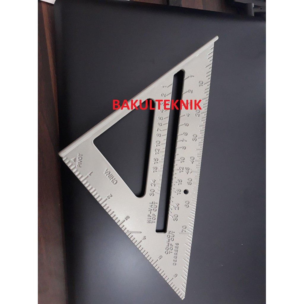 Jual PENGGARIS SIKU SEGITIGA ALUMUNIUM 6 Inch SPEED SQUARE MURAH ...