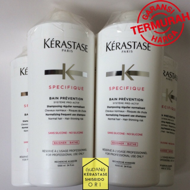 Jual FREE PUMP & ORI Kerastase SHAMPOO ANTI RONTOK Bain Prevention ...