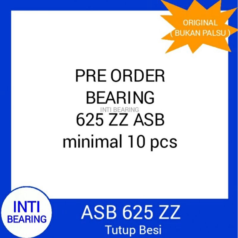 Jual BALL BEARING 625 ZZ ASB ASLI ORIGINAL LAHER BANTALAN 625ZZ TUTUP ...