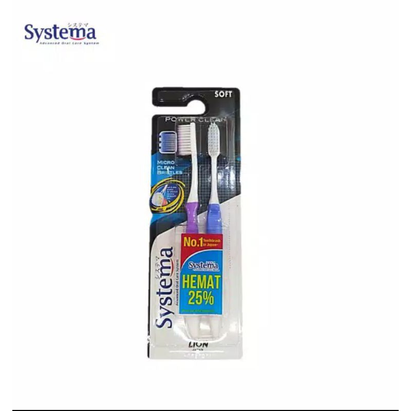 Jual Sikat Gigi Systema Power Clean Soft | Shopee Indonesia