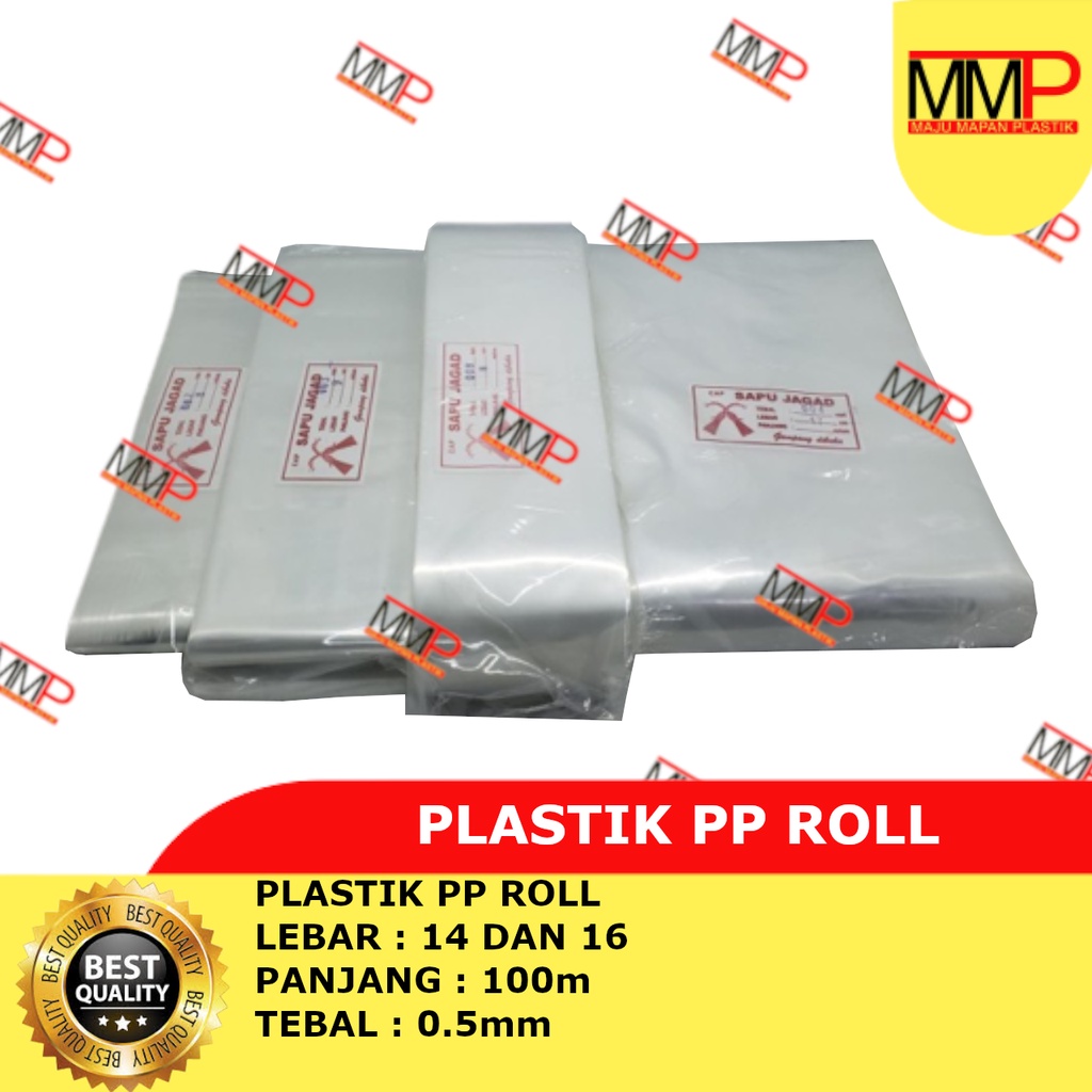 Jual Plastik PP Roll Sapu Jagad / Plastik Bening Roll Tebal 05 / PP ...