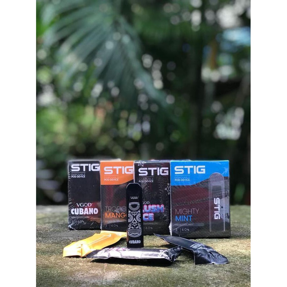Jual Vgod Stig Pack Disposable Pod Closed Sytem By Vgod Mod Vapor Vape ...