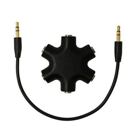 Jual [KIRIMHARIINI] - ALLOYSEED 6 Way Ports Male to 5 Female Audio ...