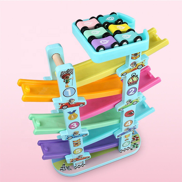 Jual Six Level Educational wooden ramp racer | Shopee Indonesia