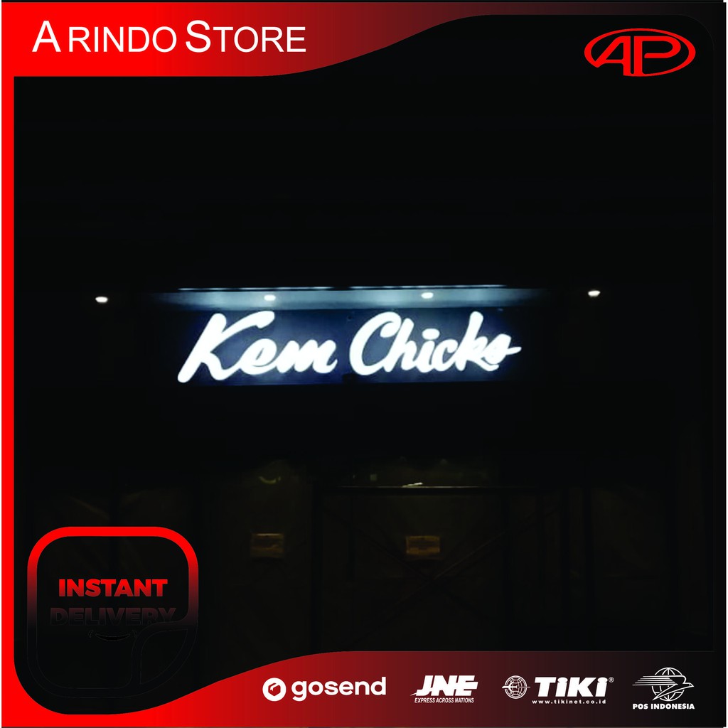 Jual Huruf timbul akrilik acrylic led nyala menyala outdor indor ...