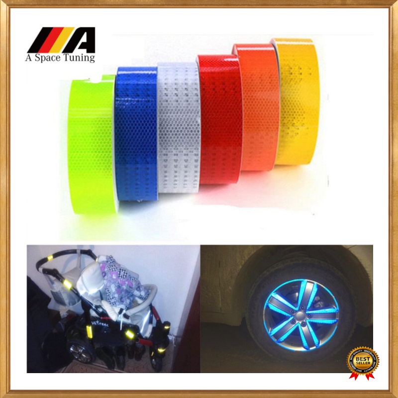 Jual TaffPACK Nano Car Reflective Sticker Warning Strip Tape Color ...